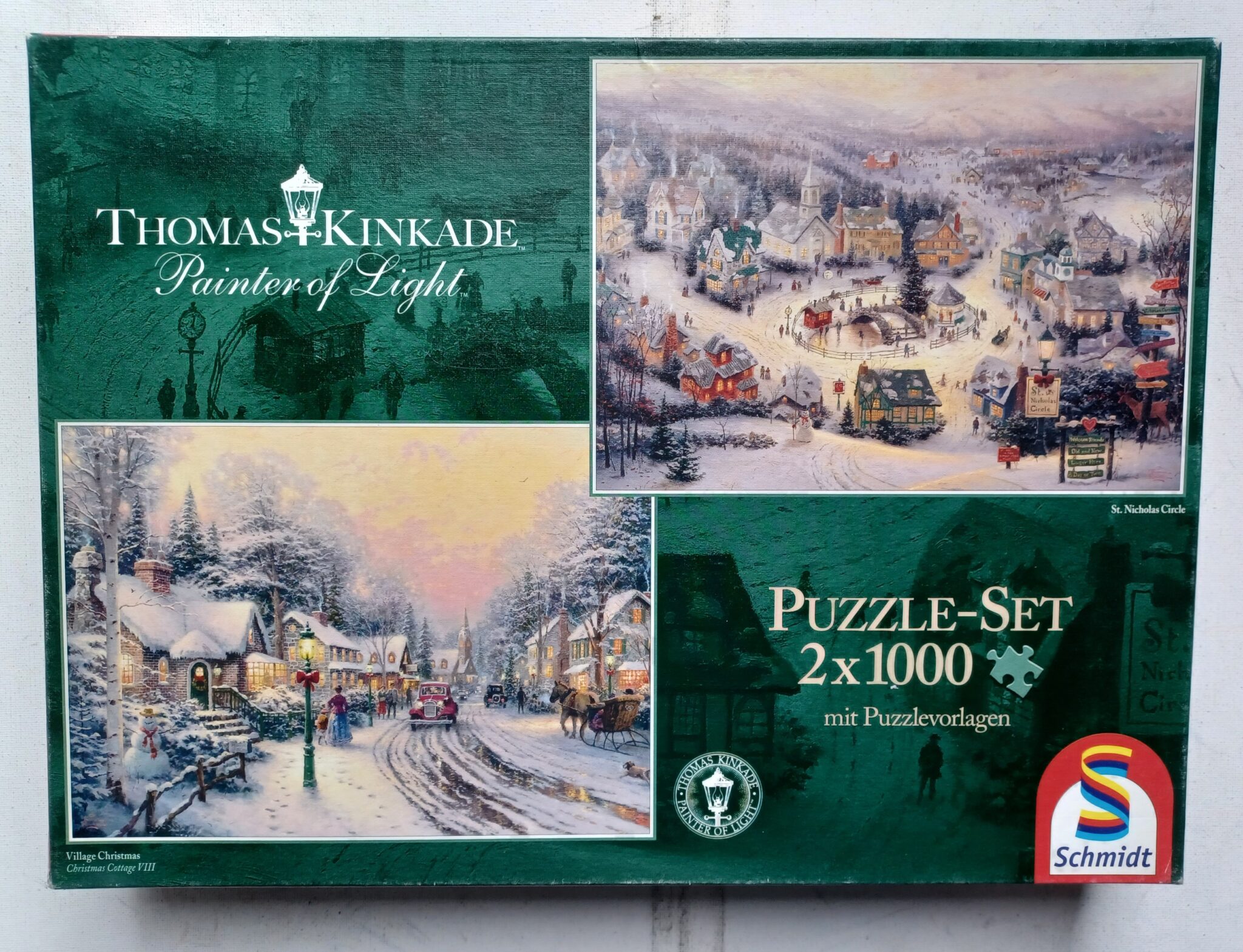 Schmidt - Thomas Kinkade - St. Nicholas Circle - Village Christmas ...
